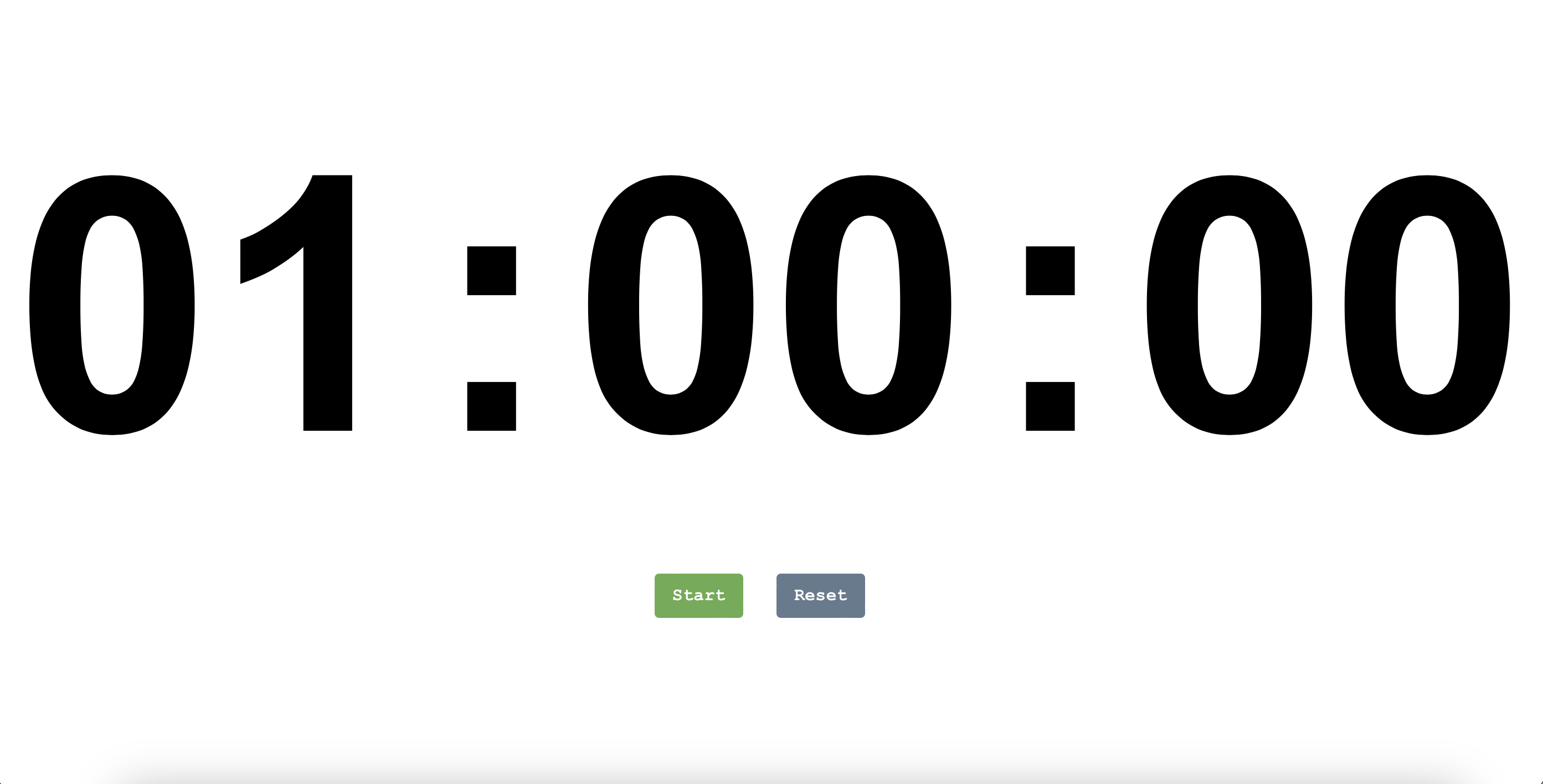 Simple Full Screen Countdown Timer for Tests and Exams